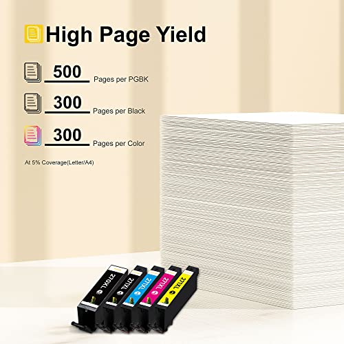 PGI-270XL CLI-271XL 5-Pack Replacement for Canon 270 271 Ink Cartridges PGI-270XL CLI-271XL Use with PIXMA MG6820 MG6821 MG7720 TS6020 TS9020 Printer(PGBK, Black, Cyan, Magenta, Yellow, 5 Pack)