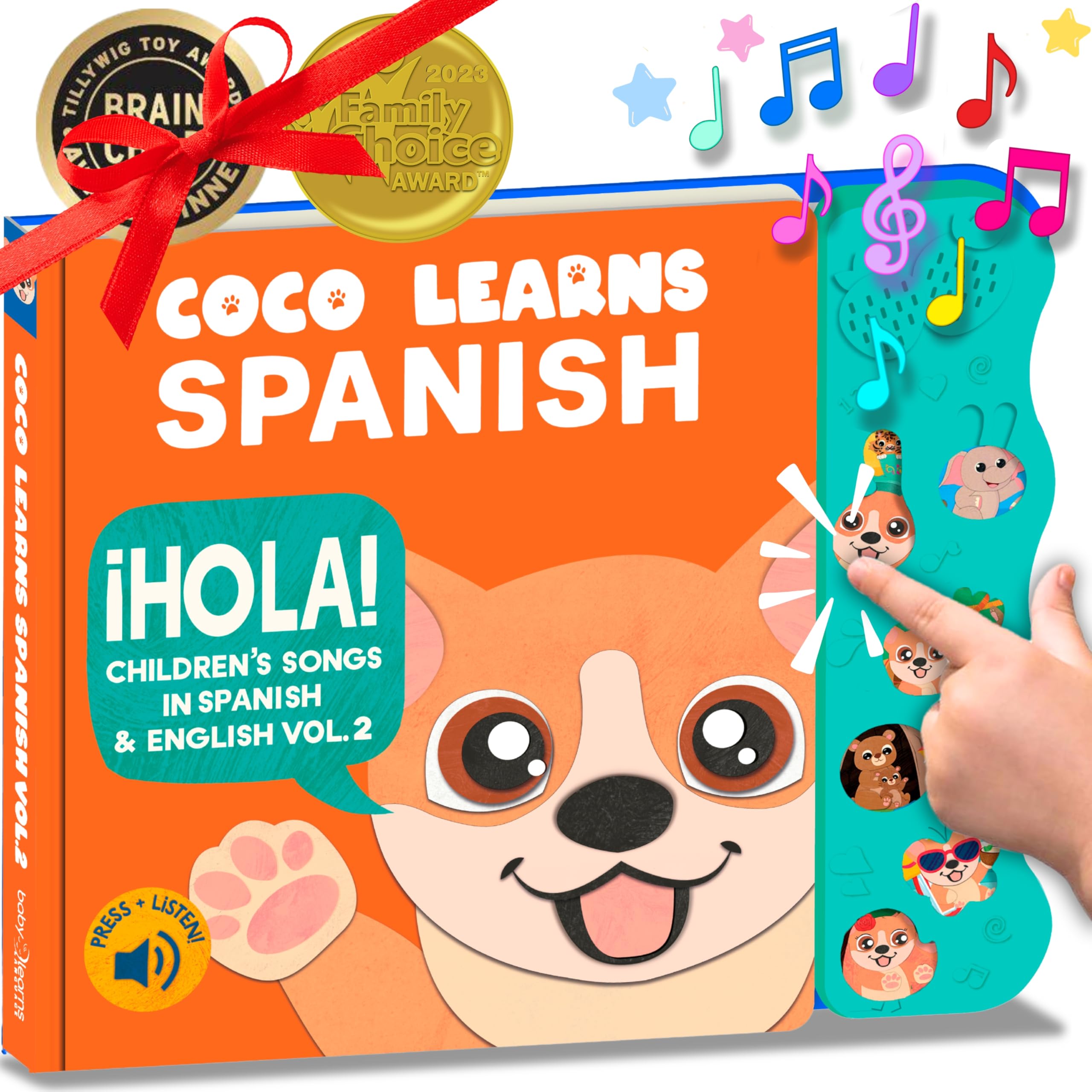 Spanish Baby Books Vol. 2, Bilingual Baby Books, Spanish Books for Kids 1-3, Cuentos Infantiles En Español, Learn Spanish Books for Kids & Children, Spanish Baby Books 0-6 Months, Libros para Bebes