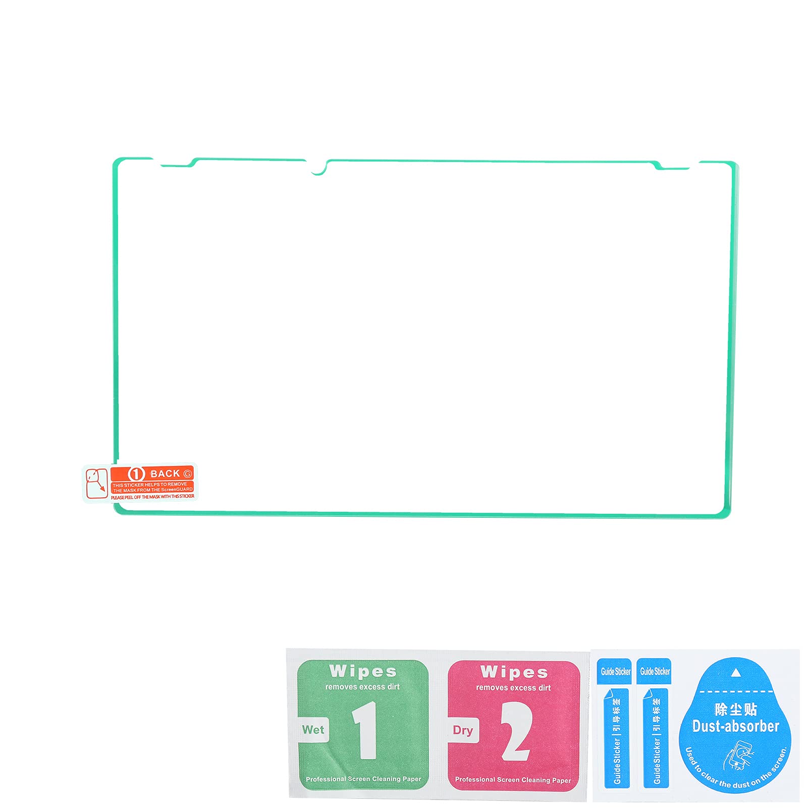 FECAMOS Screen Protector Film, Hd Screen Film Excellent Window Display for Game Console for Protecting Your Game Console(9H2.5D tempered film with kraft box packaging)