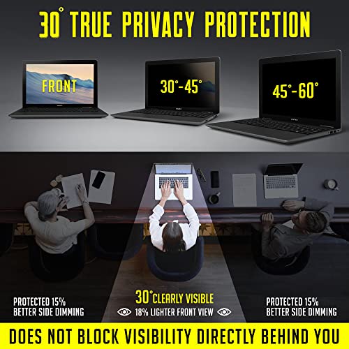 VINTEZ 14 Inch - 16:9 Aspect Ratio - Laptop Privacy Screen Filter for Widescreen Laptop - Anti-Glare - Anti-Scratch Protector Film - Data Confidentiality Shield