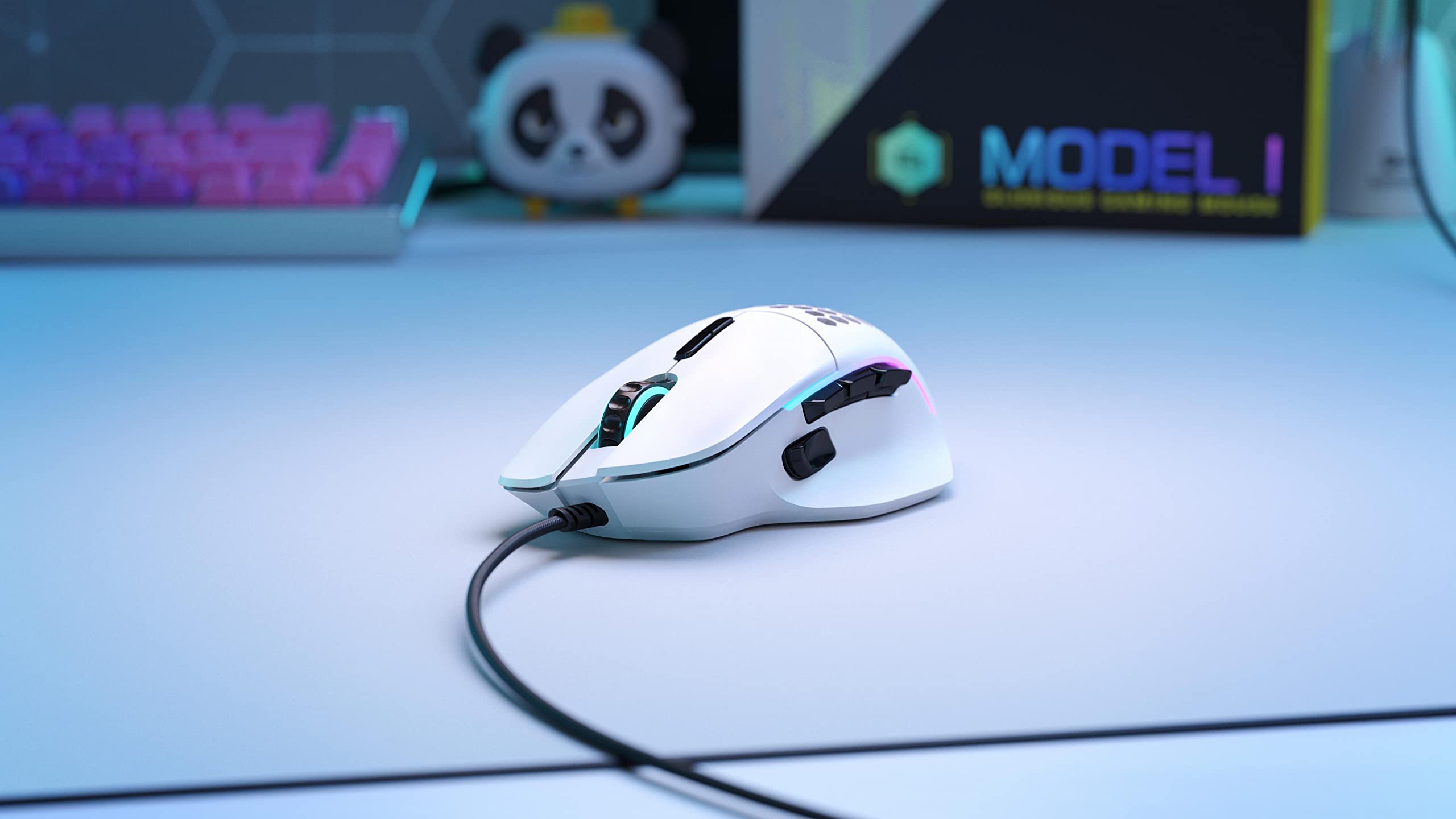 Glorious Model I Ergonomic Matte Black Gaming Mouse - 9 Programmable Buttons (Renewed)