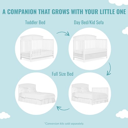 Dream On Me Storybrooke 5 in 1 Convertible Crib
