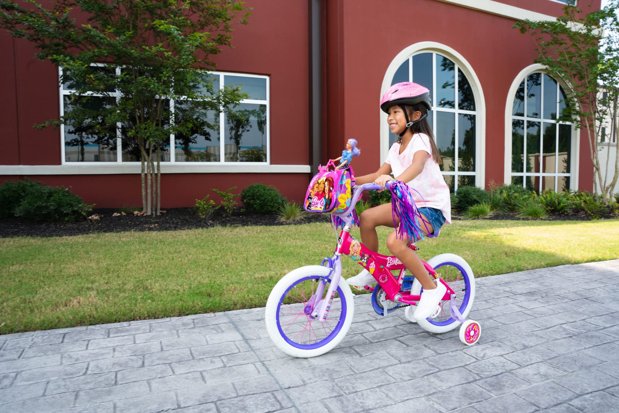 Dynacraft Barbie Sweets 16" Kids Bike - Sweet Design, Sturdy Build, Easy Assembly - Ideal for Young Riders Learning to Ride