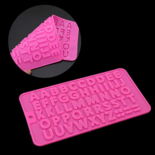 Jewelry Pendant Epoxy Resin Mould Tray English Letter Ice Cube Silicone Decorations Mold for Birthday Gift Silicone Molds for Soap Making