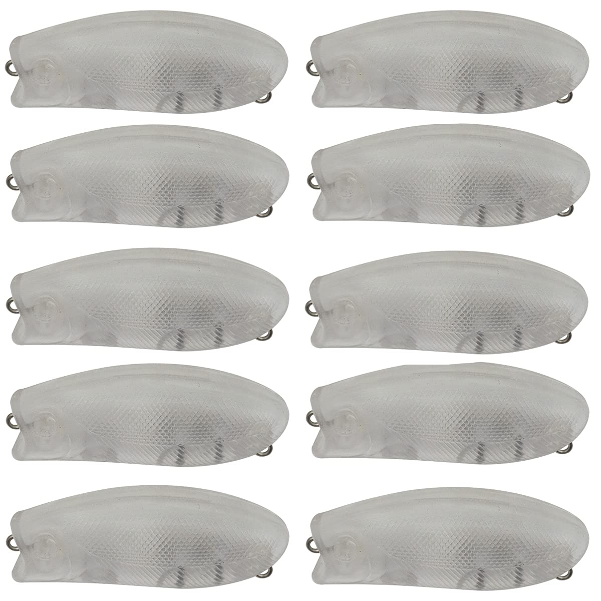 FINE FISHING 10PCS Unpainted Fishing Popperbaits 5.6cm 7.93g with 5mm Free 3D Simulation Fishing Eye Simulation Blank Body Clear Hard Baits Trout Salmon Minnow Lure Crankbait Topwater Freshwater 356