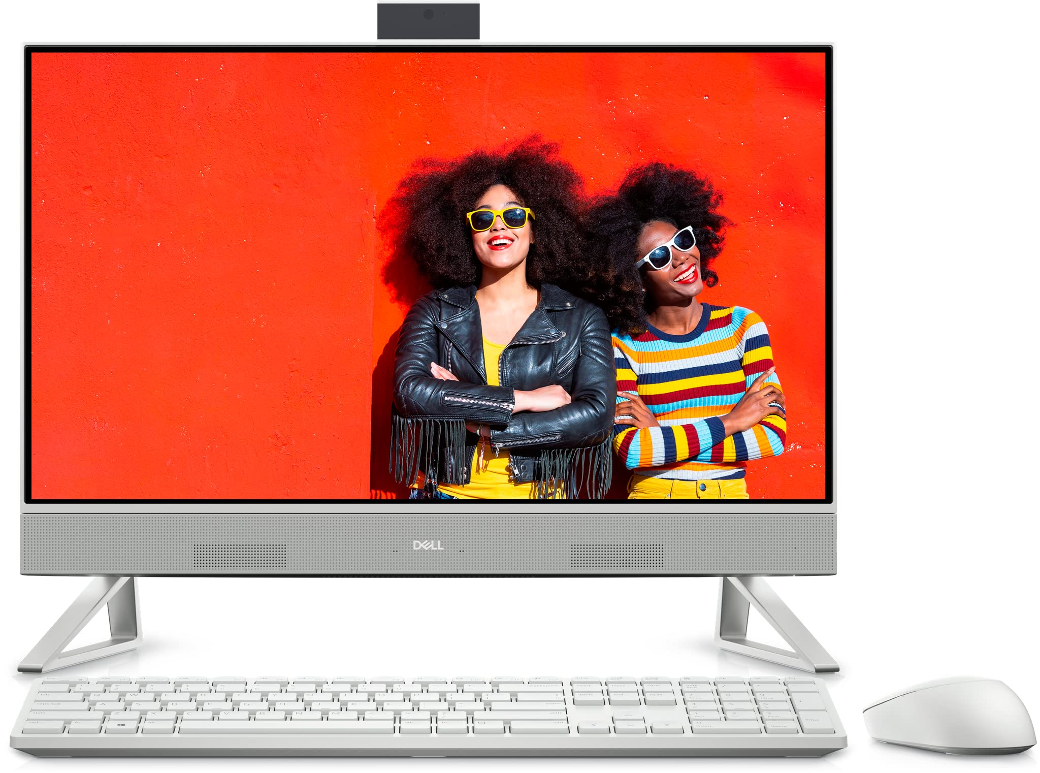 Dell 2023 Newest Inspiron 5410 24" FHD(1920x1080) Touchscreen All-in-One Desktop | 12th Gen Intel 10-Core i5-1235U Processor | WiFi 6E | Bluetooth | USB-C | 32GB DDR4 1TB SSD+1TB HDD | Win11 Pro