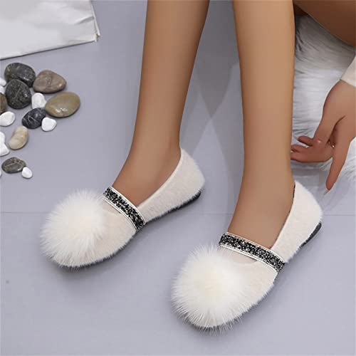 FASDNENDYS Ladies Fashion Solid Color Wool Shoes Comfortable Soft Soled Flat Casual Shoes Mid Top Casual Shoes for Men Beige