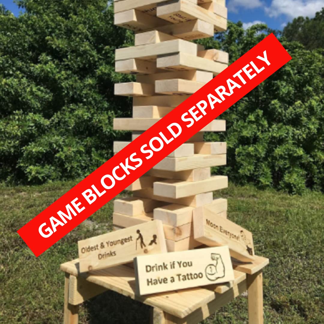 Giant Tumbling Tower Storage Bag & Carry Case for Stacking Game with Logo by Party Blox - Outside Yard Game XXL Sturdy Carrying Bag