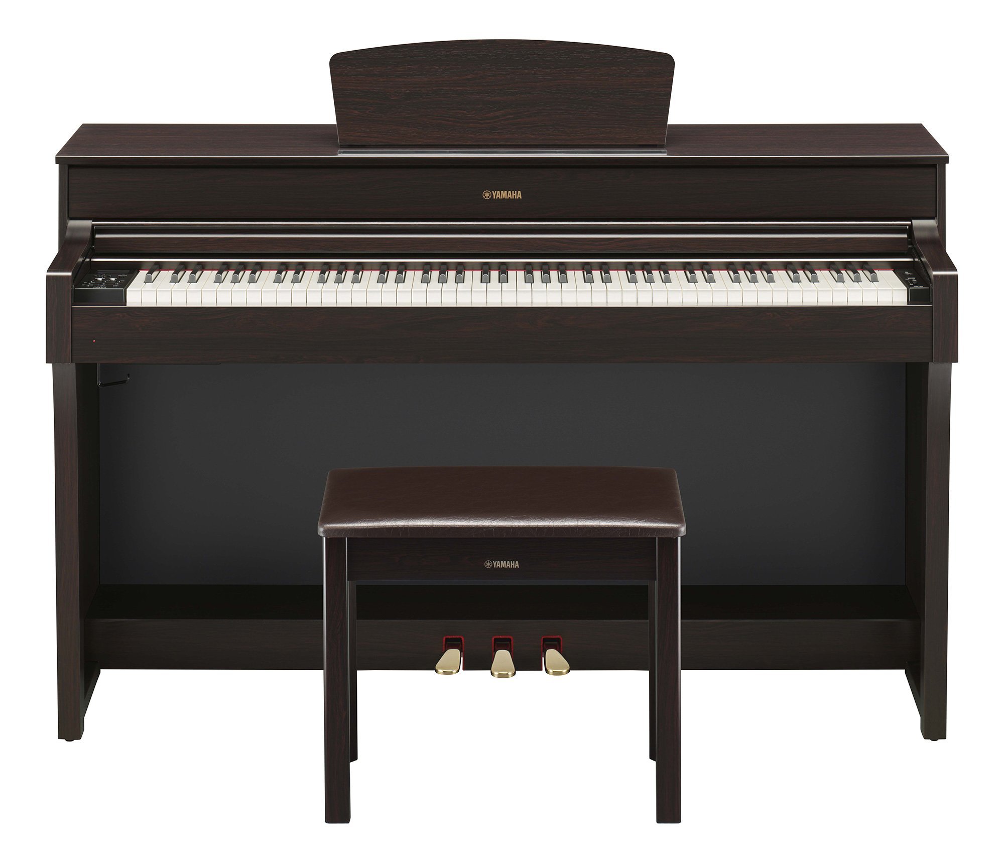 Yamaha Arius, Console Digital Weighted 88-Key Graded Hammer 3 Action, CFX Concert Grand Piano Sound, Includes Bench, Dark Rosewood (YDP184R)