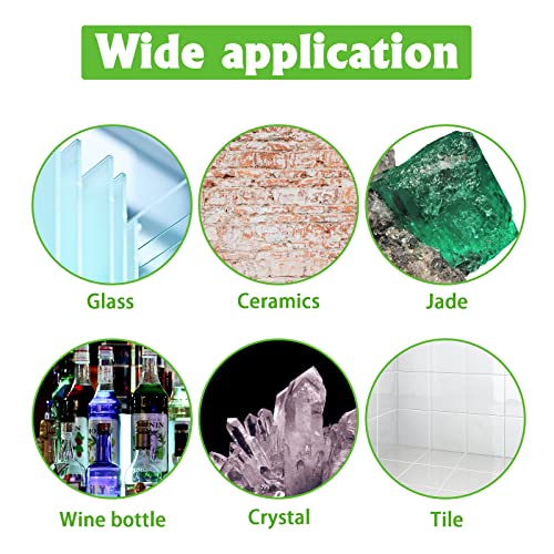 Glass Cutting Disc for Angle Grinder, Green Thin Saw Blade Wheel Glass Ceramic Cutting Tool 4 inch Ultra-Thin Diamond Saw Blade Wheel (3 Pcs)