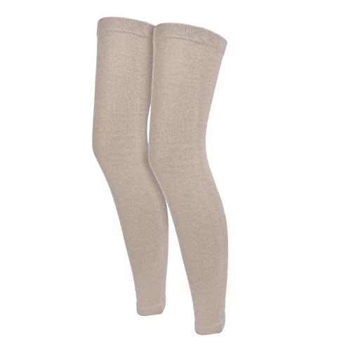 Emoshayoga Knee Warmer, Thick and Soft Prevent Arthritis Prevent Injuries Keep Warmer Wool Knee Sleeves for Ride Motorcycle