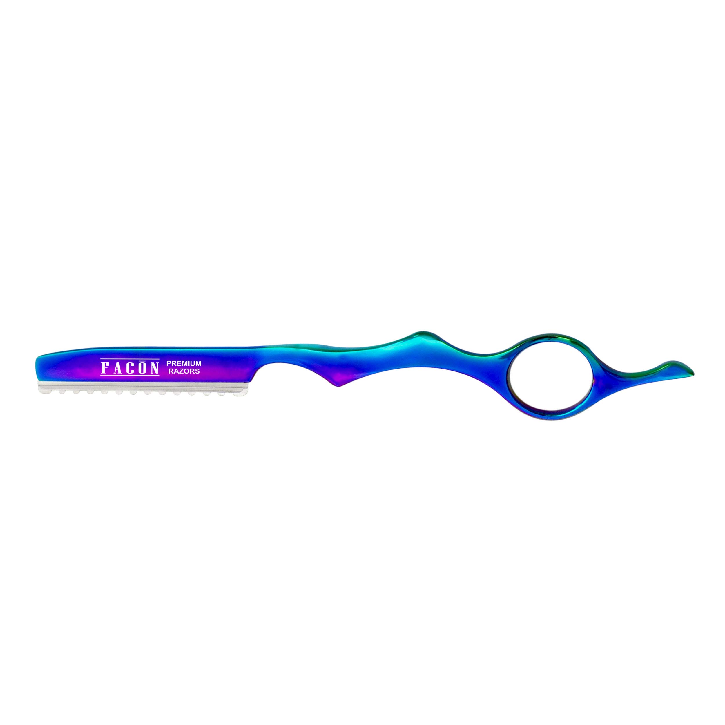 Facón Professional Hair Styling Thinning Texturizing Cutting Razor + 10 Replacement Blades