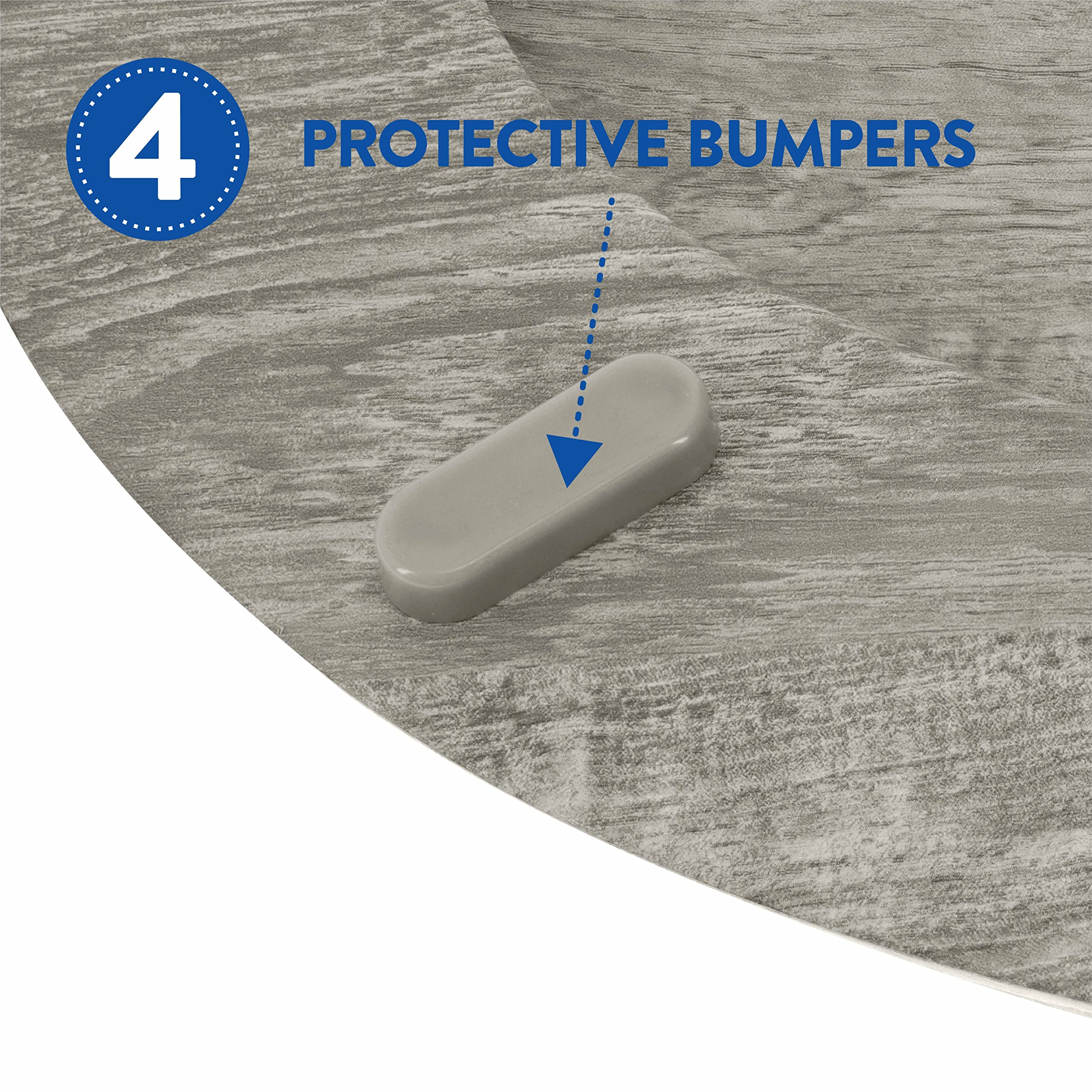 Ginsey Home+Solutions Distressed Grey Wood Round Toilet Seat 12015