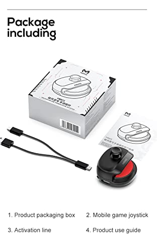 PUOX Mobile Game Controller Joystick, Call of Duty Mobile Game, Bluetooth Connection, Plug and Play, Single Joystick and Single Button Design, Suitable for Mobile Phone, Tablet Gamepad