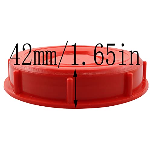 LQ Industrial IBC Tote Lid Cover 163mm/6.42inch Heavy Duty Plastic IBC Tank Adaptor Water Liquid Storage Lid Cap with Gasket for Industry Storage