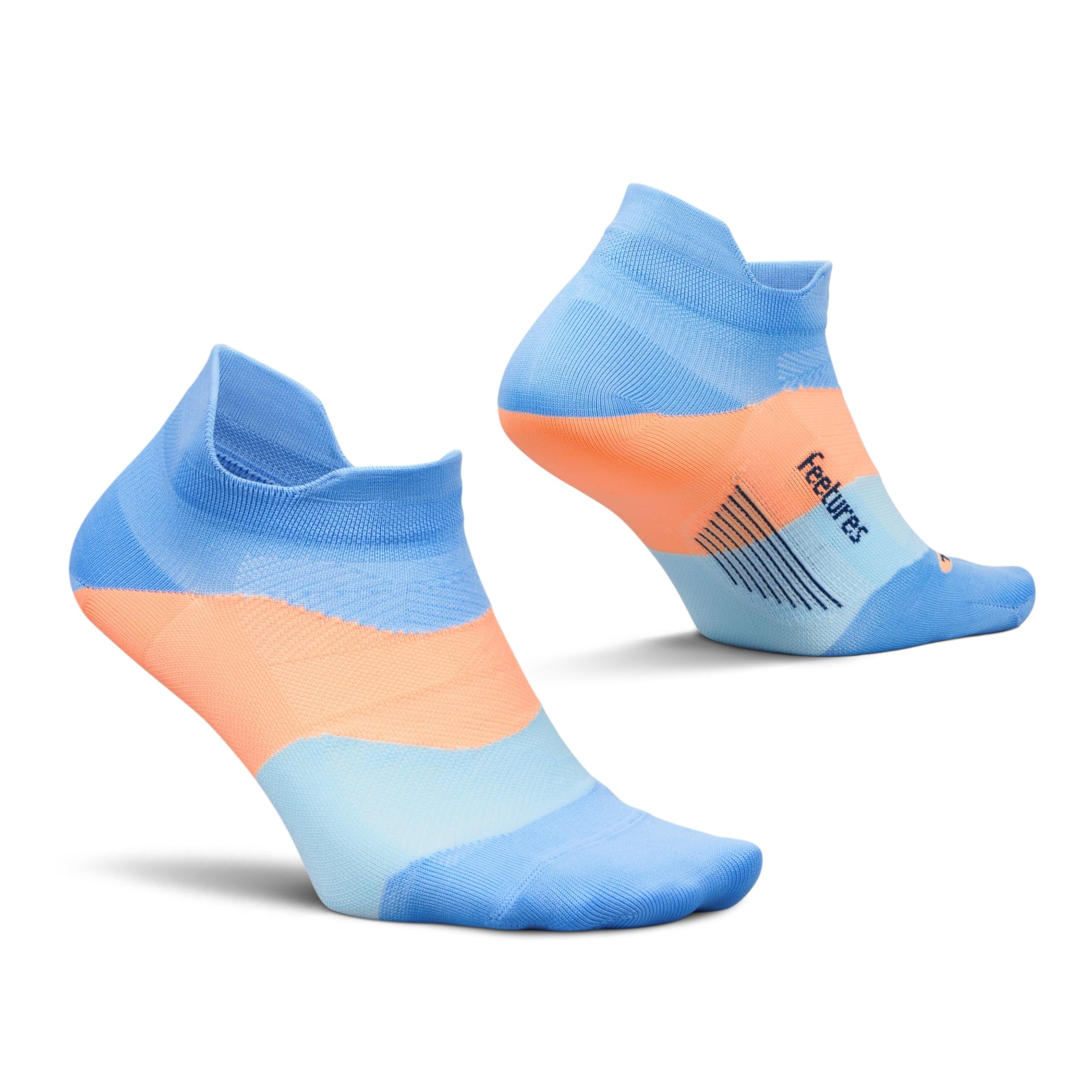 Feetures Elite Ultra Light Cushion Ankle Socks - Sport Sock with Targeted Compression - Bust Out Black, M (1 Pair)