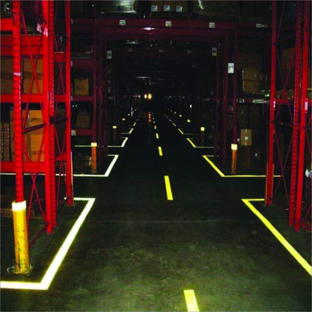 DuraMark RPT-750 Pavement Marking Tape - Reflective Slip Resistant Durable Outdoor Heavy Duty Rubber Base Tape, Bast Certified (Yellow, 3 Inch x 108 Feet)