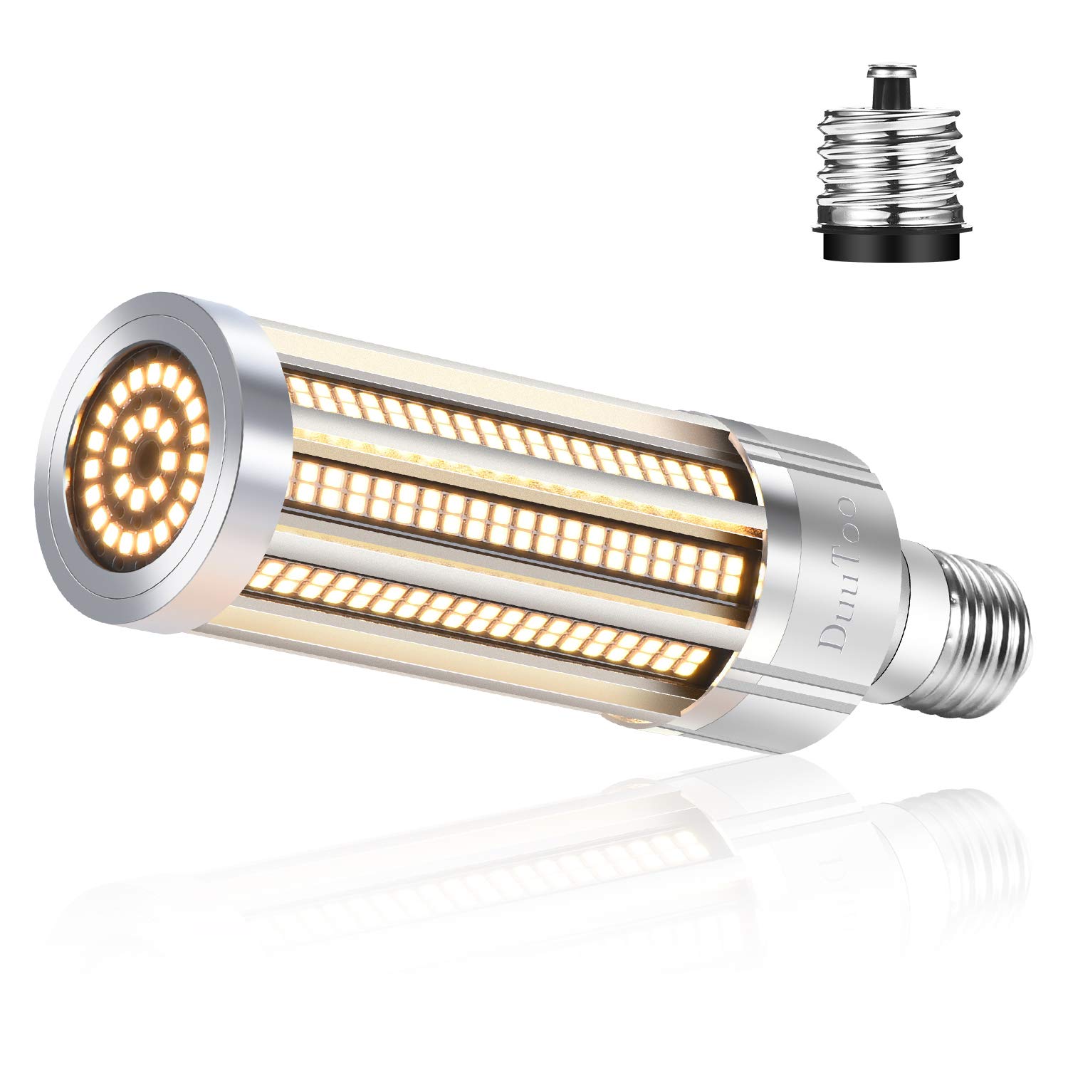 DuuToo 35W Super Bright Corn LED Light Bulb Fanless(300 Watt Equivalent) - E26/E39 Mogul Base LED Bulb - 3000K Warm White 4200 Lumens for Large Area Commercial Ceiling Lighting - Shop Factory