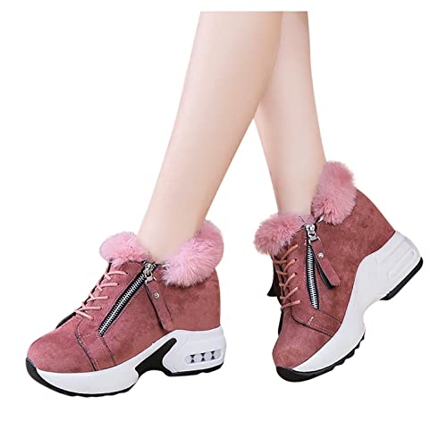 FASDNENDYS Winter Boots for Women Boots Snow Increase Toe Warm Plus Keep Shoes Wedges Shoes for Women Winter Boots