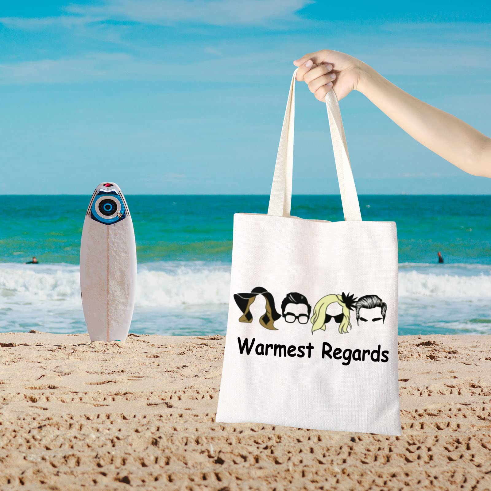 GJTIM Creek TV Show Inspired Makeup Bag Warmest Regards Rose David Fans Gift (Warmest Regards Tote)
