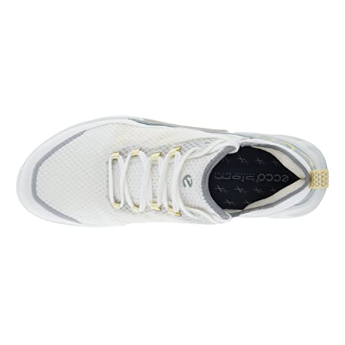 ECCO Women's Biom 2.1 Low Textile Trail Running Shoe, Bright White/Bright White/ICE Flower Nubuck, 6-6.5