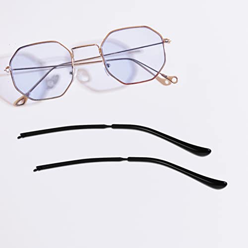 Hemobllo Metal Glasses Replacement Temple, Eyeglasses Arms Legs 1 Pair Glasses Temple Eyewear Frame Temple Sunglasses Arm Replacement (Black)