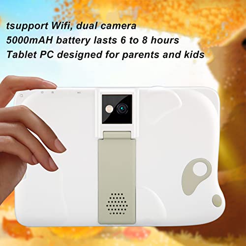 HD Tablet, 7 Inch LCD Kids Tablet 5000mAh Battery ABS Case US Plug 100β240V for Game (US Plug)