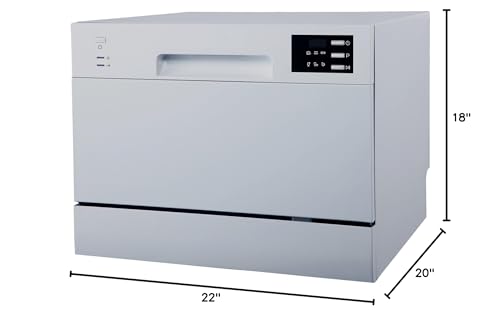 SPT SD-2225DSA Energy Star Countertop Dishwasher with Delay Start & LED β Silver