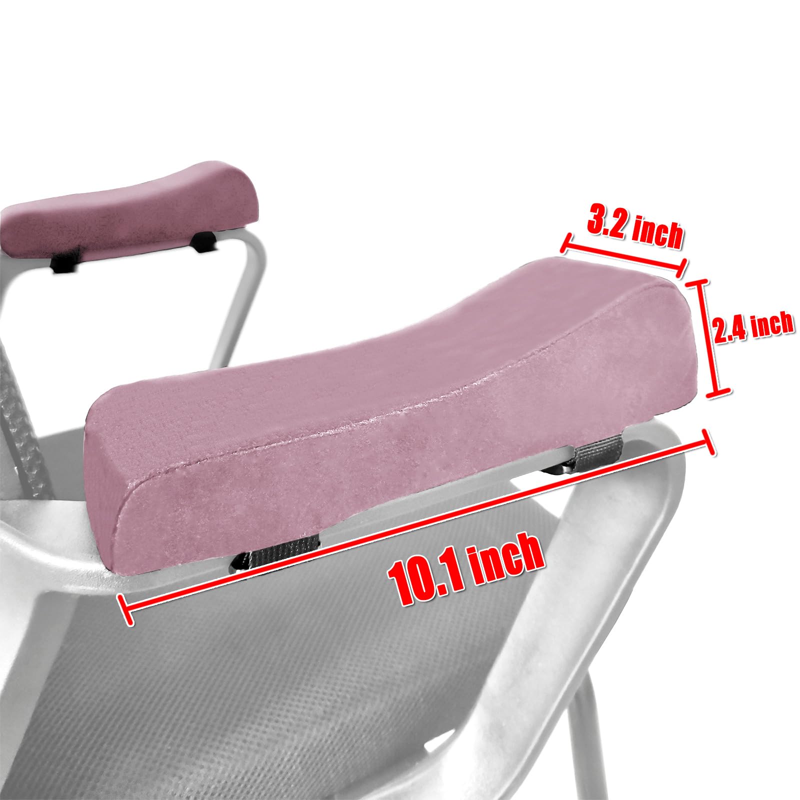 Easy-you Office Chair Armrest Covers, Set of 2 Comfortable Armrest Elbow Pillow (2 Pink Armrest Pillow)