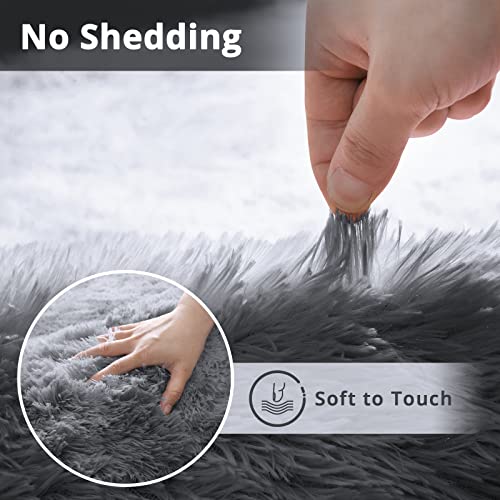 OPLEBEPE Ultra Soft Fluffy Rug for Bedroom, 6x9 Area Rugs for Living Room