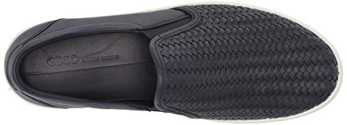 ECCO Women's Soft 7 Woven Slip on 2.0 Sneaker, Night Sky, 9-9.5