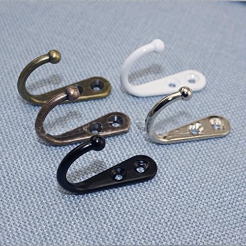 Wall Mounted Coat Hook, Heavy Duty Hooks Shower Hanger Hooks Robe Hooks for Hat Keys Closet Bag Backpack Hanger Spray Black