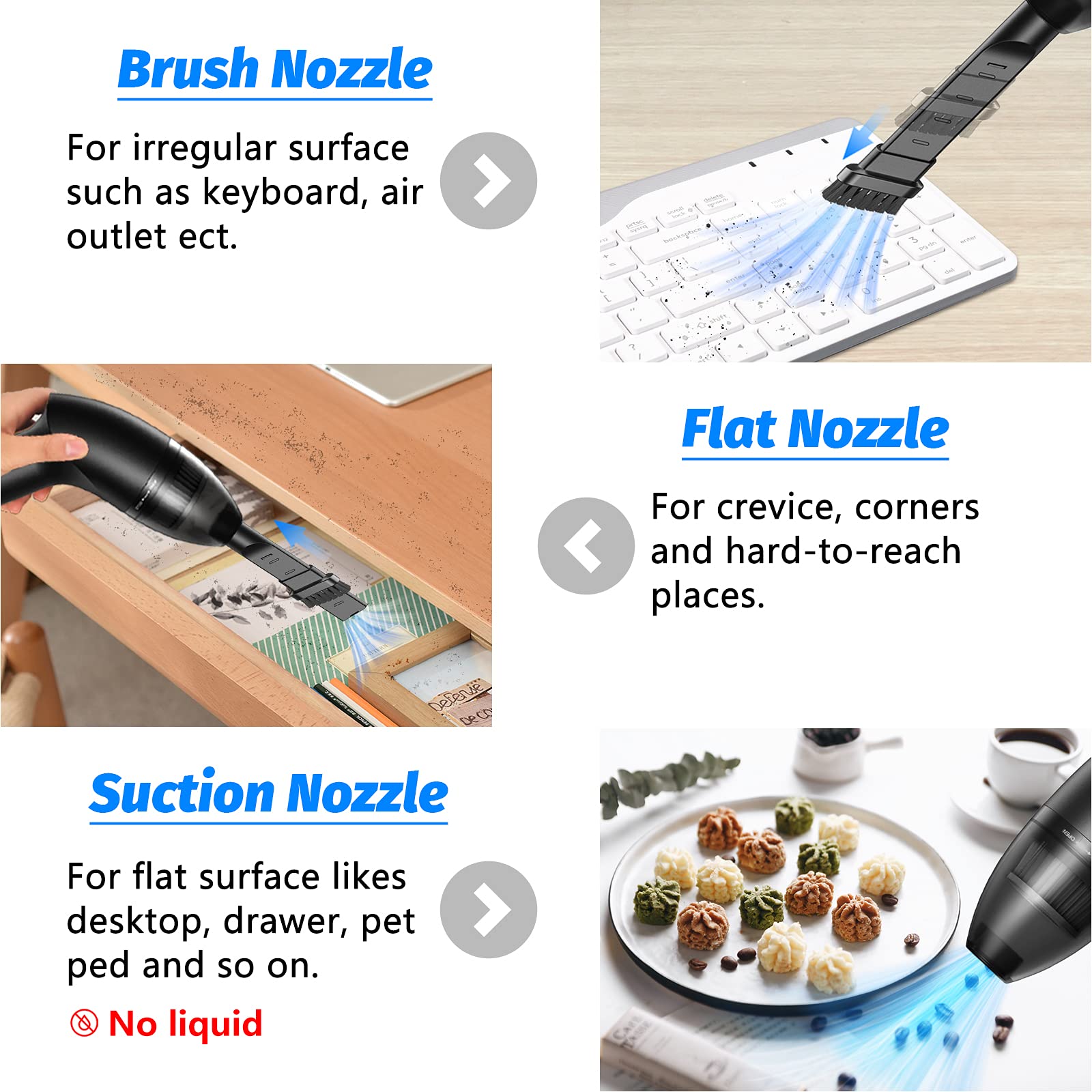 Hayousui 4.3Kpa Keyboard Vacuum Cleaner Mini:Handheld Computer Vacuum Cordless for Car Laptop Sewing Machine Portable Keyboard Vac USB Desk Crumbs Dust Cleaners