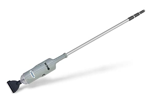 INTEX 28620EP Rechargeable USB Handheld Pool Vacuum: 94in Telescoping Aluminum Shaft β Waterproof Switch β Two Interchangeable Brush Heads β Shaft Adapter β 50min Battery Life