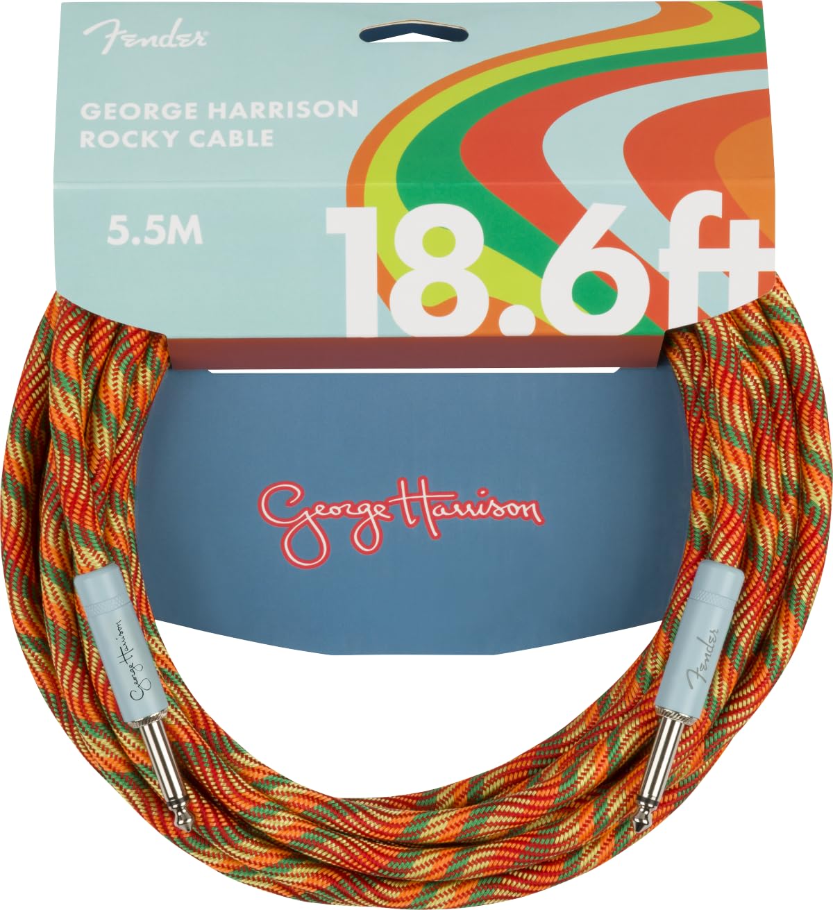 Fender George Harrison Rocky Instrument Cable, 18.6 Feet, 5.5 Meters (0990818211)
