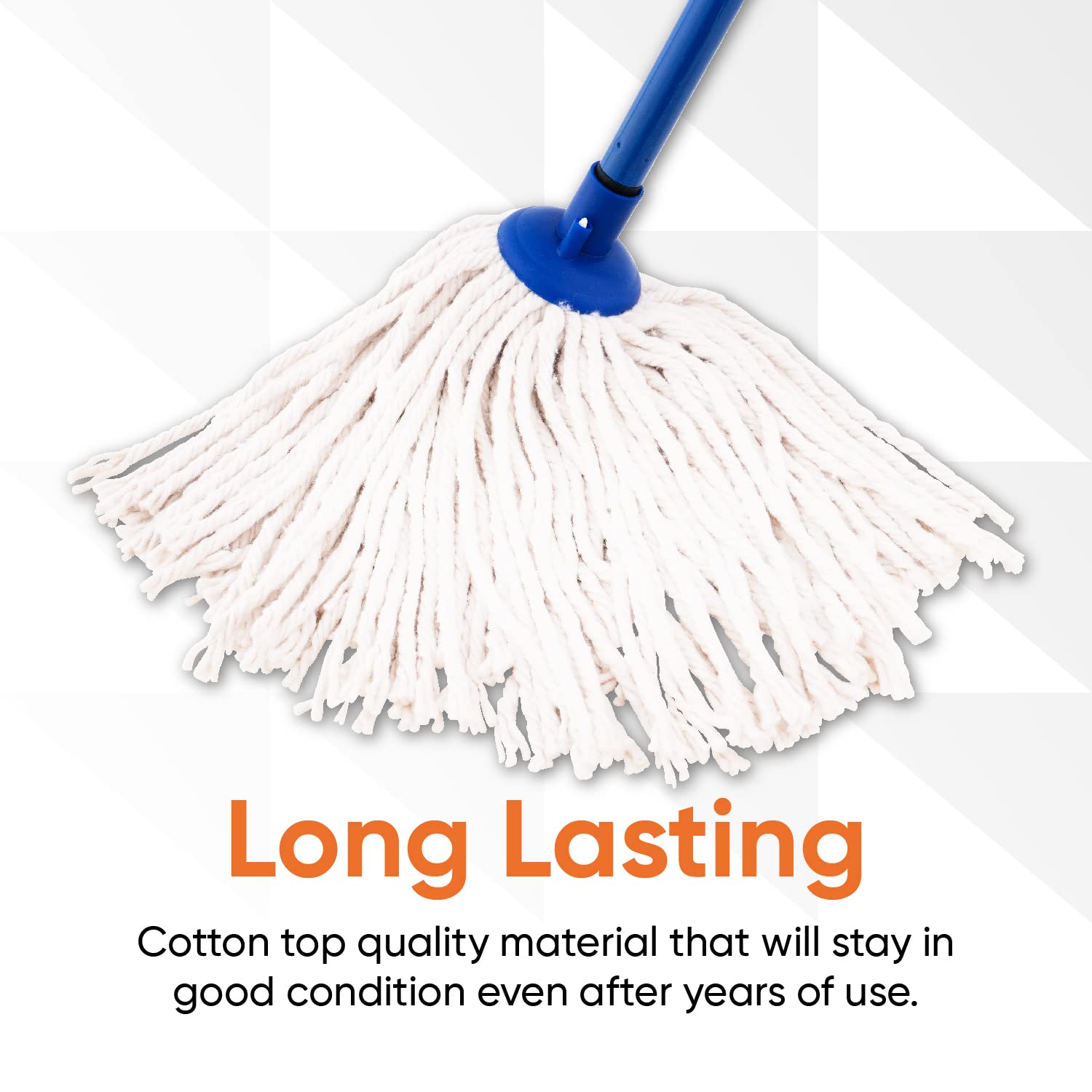 Superio String Mop Replacement, Cotton Mop Head, Refill for Cotton String Mop for Hardwood Floor Cleaning Self Wringing Mop for Home, Kitchen, Bath Heavy Duty Mop Commercial/Industrial, 10β Strings