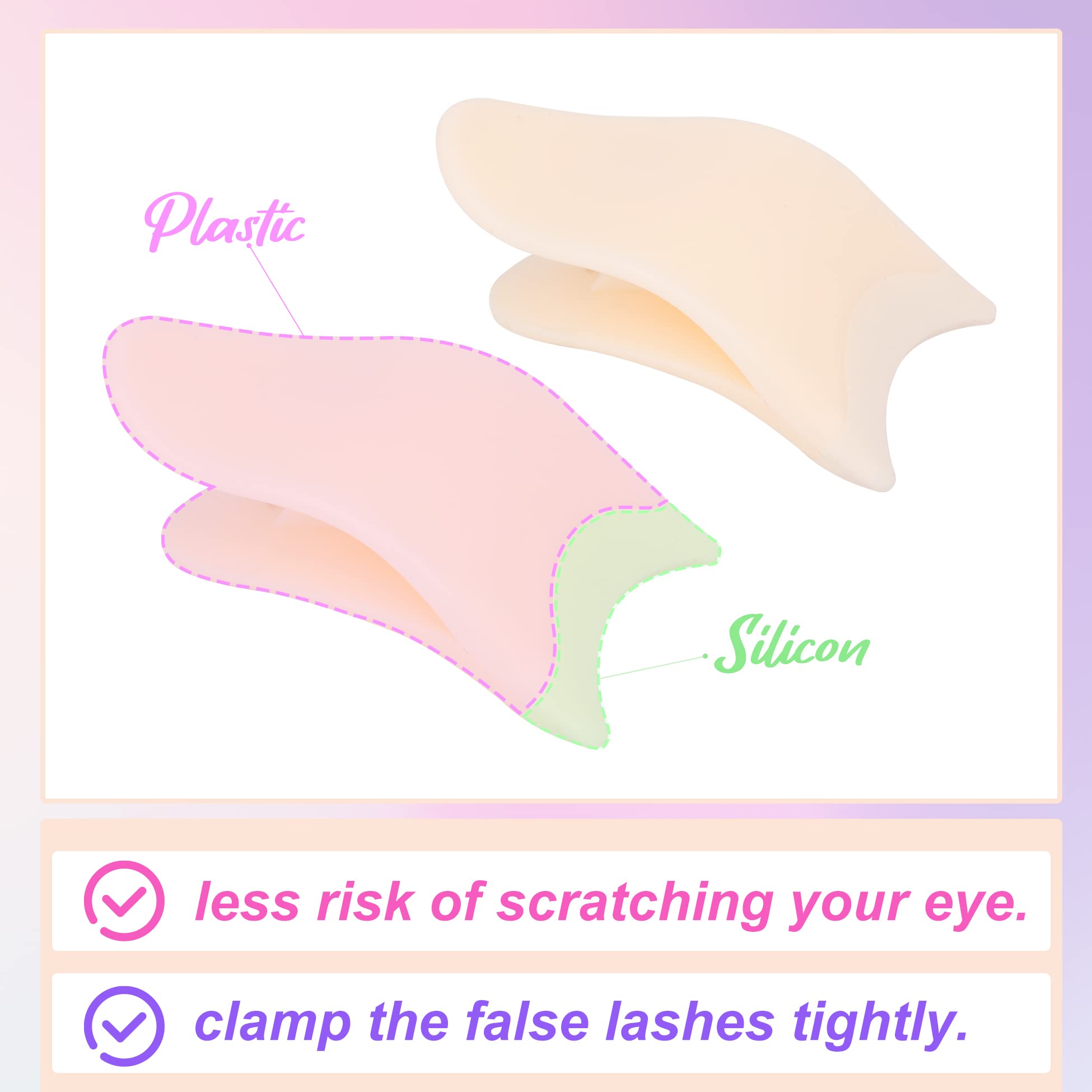 False Lashes Applicator Tool Lash Buddy Makeup Tools False Eyelash Wearing Aids Clip, Convenient to Wear Eyelashes, 1 PC