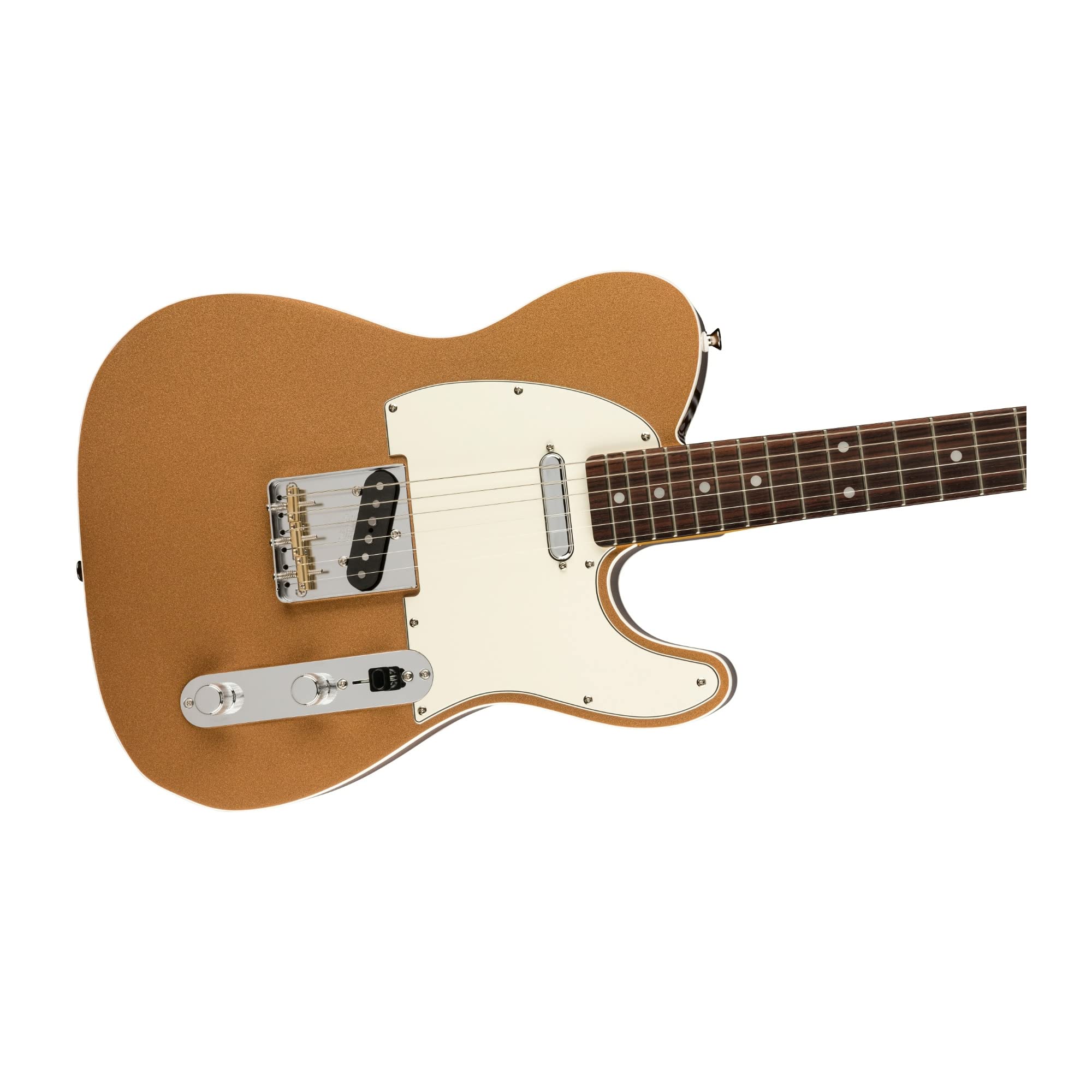 Fender JV Modified 60s Custom Telecaster Electric Guitar, Firemist Gold, Rosewood Fingerboard