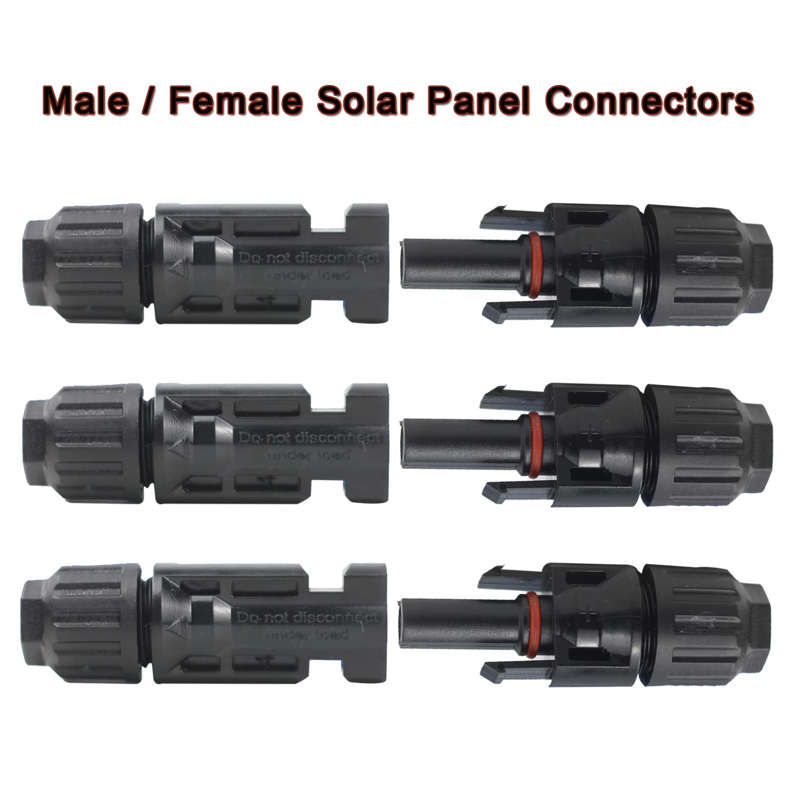 HEMRUNK 60PCS Solar Connectors Male Female with Dual Spanners IP67 1000V 30A Waterproof Solar Panel Cable Connectors (30 Pairs)