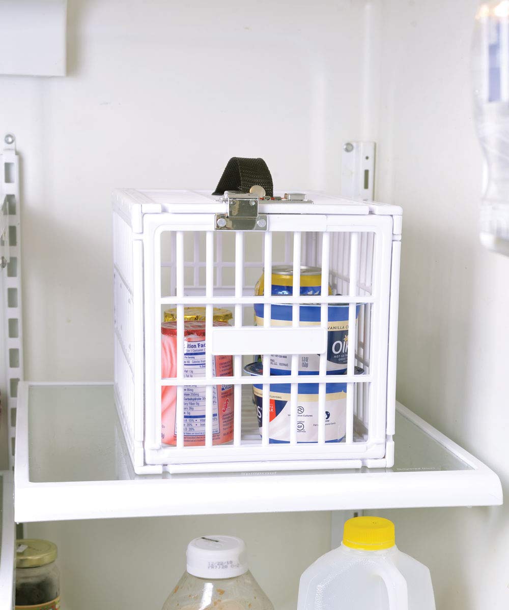 Food Snack Lock Box to Put Away Temptations - 12β x 7.5β x 7.25β Fridge Locker for Keeping Your Food, Snacks or Medicine - Small Lock Box Perfect for Home and Office Use