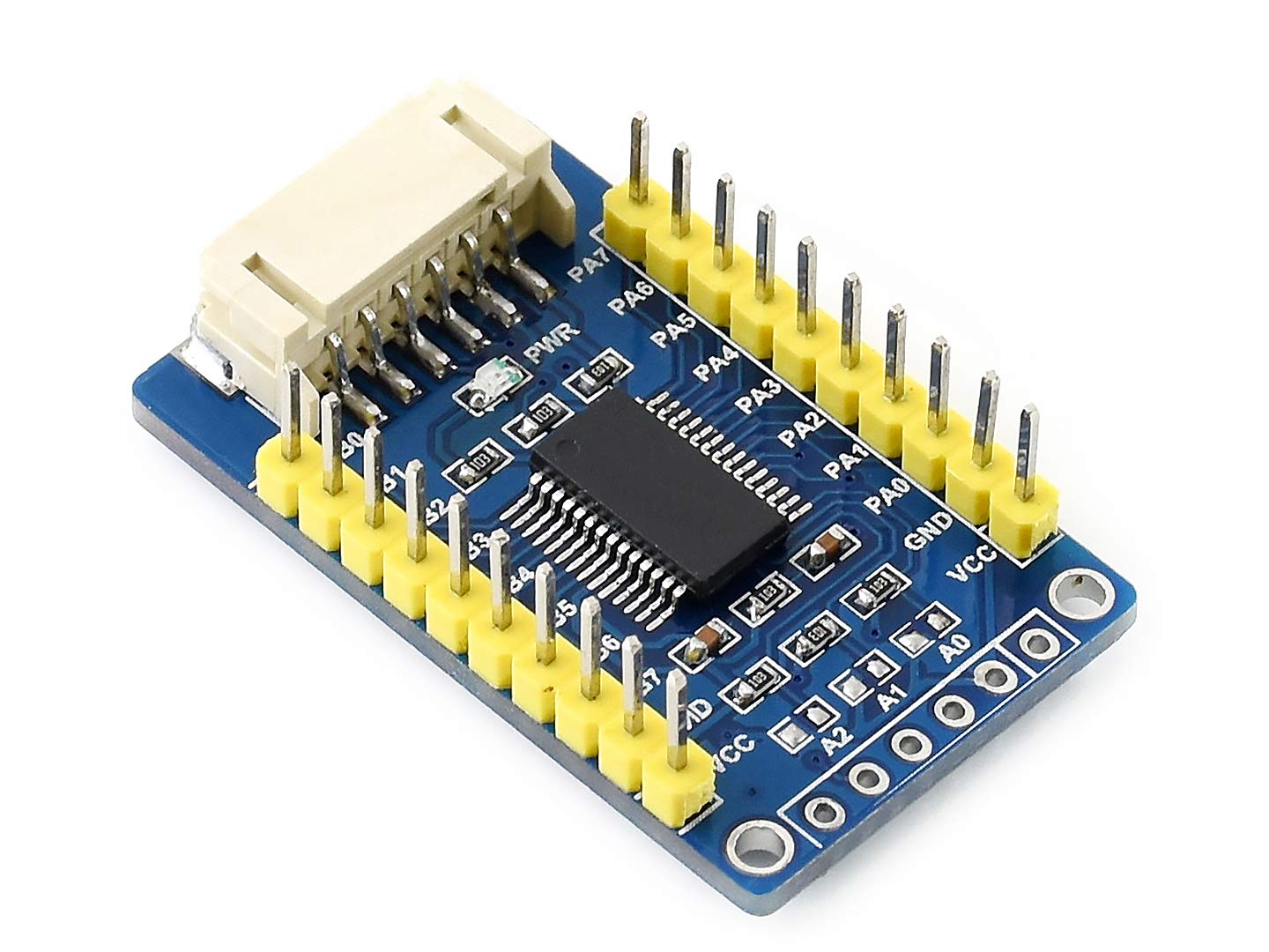 Waveshare MCP23017 IO Expansion Board Compatible with Both 3.3V and 5V Levels I2C Interface Expands 16 I/O Pins
