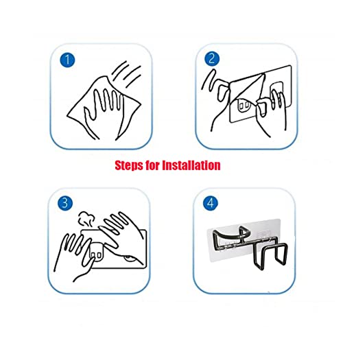 Qinwuwu XXHong 2Pcs Kitchen Brush Stick Sponge Stand Self-Adhesive Kitchen Sink Sponge Stand Kitchen Tools Storage Stand Dishwashing Sponge Brush Accessory Stand