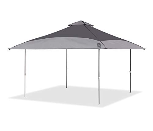 E-Z UP Spectator Instant Shelter Canopy, 13' x 13' with 169 sq ft of Shade, Vented Roof, Gray Dual Tone