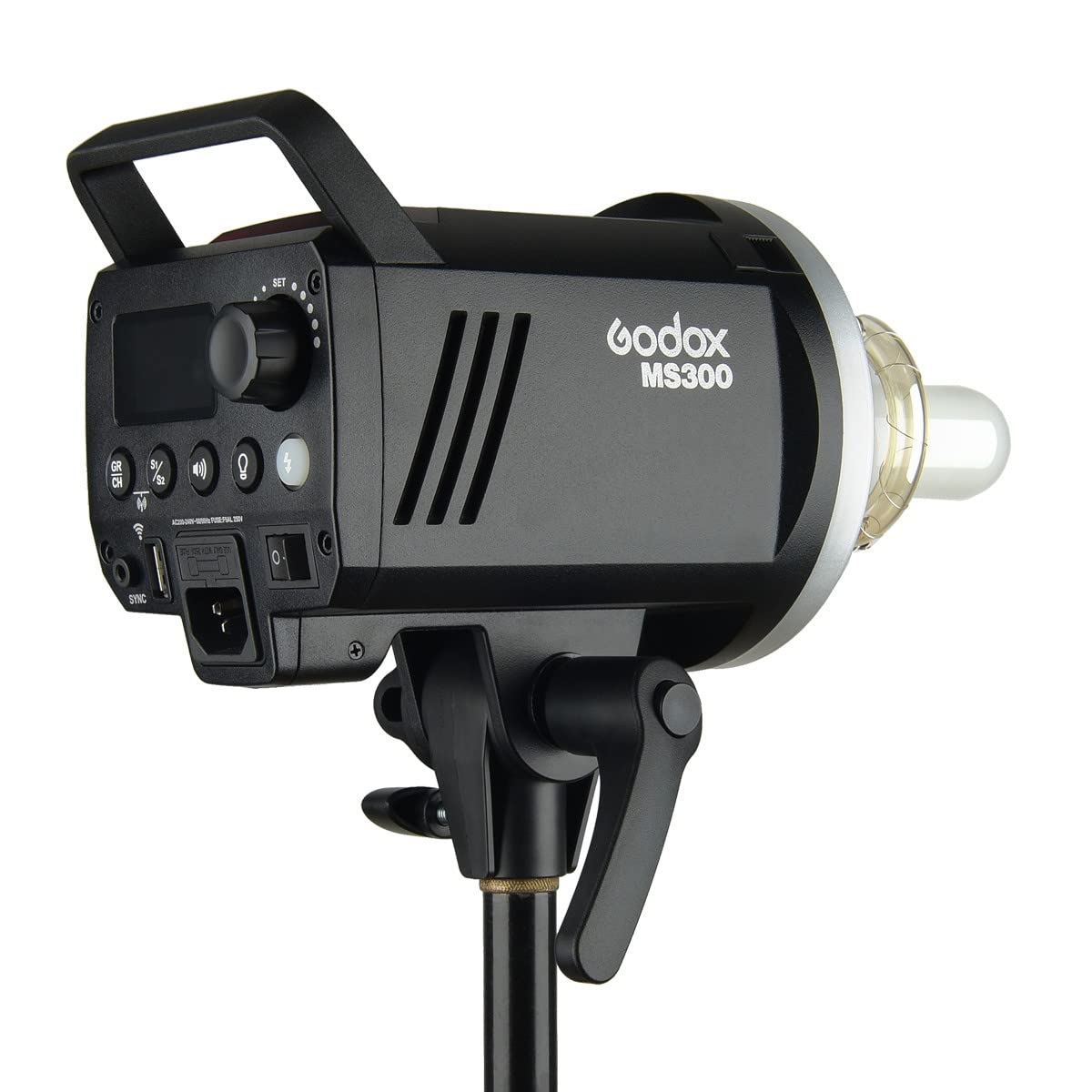 Godox MS300 2Pcs 600W Professional Photography Lighting Kit Compact Studio Flash Strobe Light,2.4G Bowens Mount with 150W Modeling Lamp,5600±200K CCT,0.1-1.8S Recycle Time,w/XT-16,Softbox,Light Stand