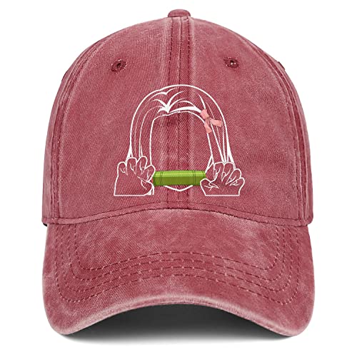Fashion Demon Cowboy Hat Anime Slayer Baseball Cap Outdoor Unisex Red