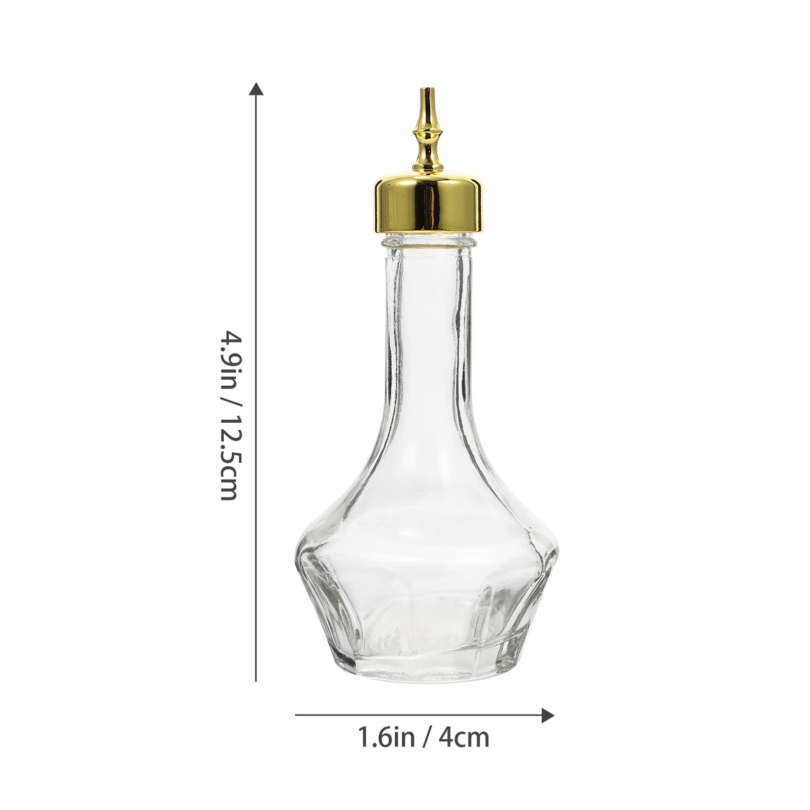 Healifty 3 pcs Bitter Antique Sprayer Bartender's Tools Bar Hand Clear Dispenser Mixer Ml Syrups Craft Mixing Wine Vintage Making Leakproof Bottle Professional Bartending Dasher Handblown