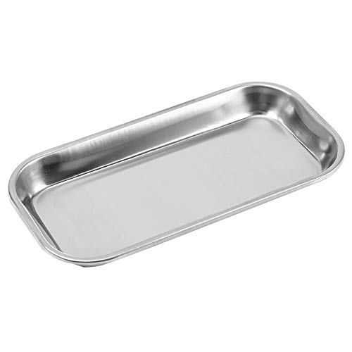 Surgical Tray, Stainless Steel Tray for Lab Instrument Supplies, Tattoo Tool for Lab Instrument Supplies Tattoo Tool Small Metal Tray for Medical Surgical Dental Instruments