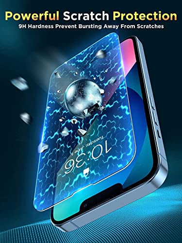 Invoibler 3 Pack Screen Protector Compatible with iPhone 13/13 Pro/14, iPhone 13/13 Pro/14 Screen Protector Tempered Glass, 6.1 Inch [HD Clear] [Anti-Scratch] [Case Friendly] [Bubble Free]