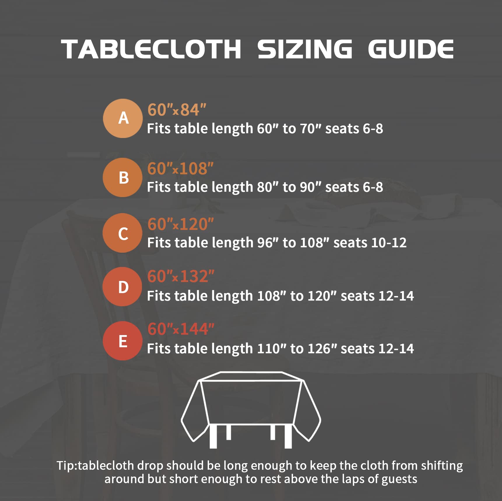 EVERLY Pure Linen Hemstitch Tablecloth,100% Stonewashed French Linen tablecloths for Kitchen Dining Rectangle Tables,60x108Inch Machine Washable Christmas Thanksgiving Organic Tablecloth-White