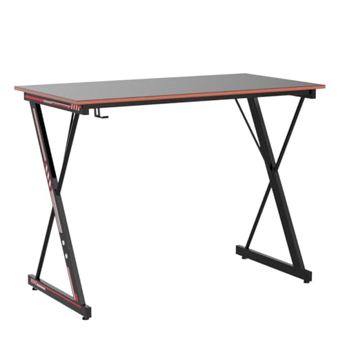DESINO Gaming Desk 32 Inch PC Computer Desk, Home Office Desk Table Gamer Workstation, Simple Game Table, Gray